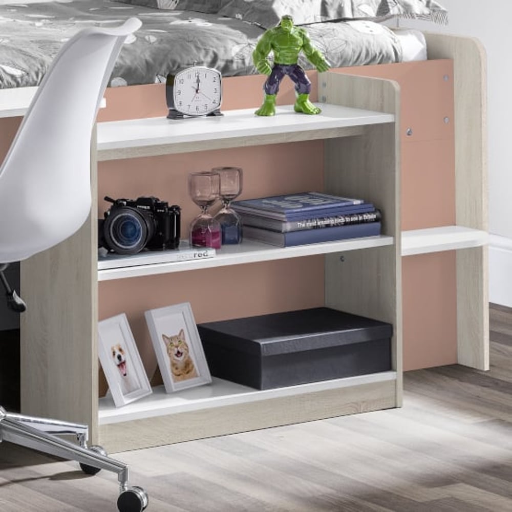 Neptune White and Pink Mid Sleeper | Happy Beds