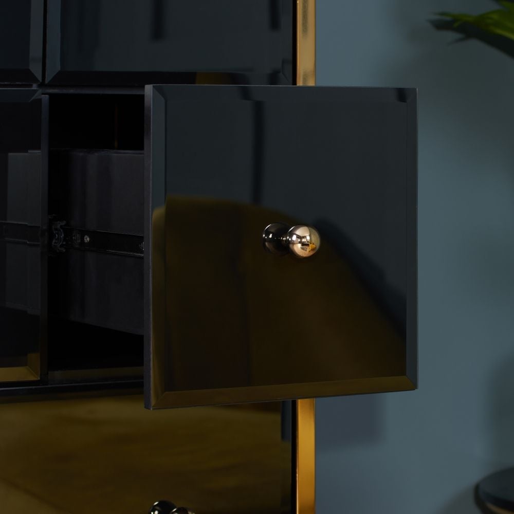 Fenwick Black and Gold Merchant Chest | Happy Beds