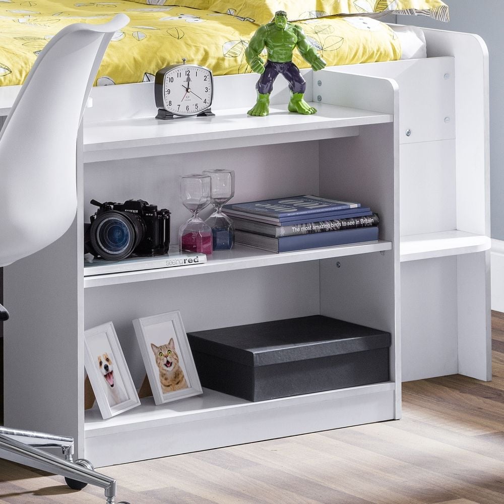 Neptune White Wooden Cabin Bed