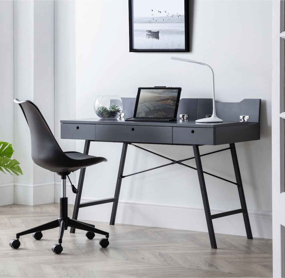 Trianon Grey Wooden Desk | Furniture | Happy Beds