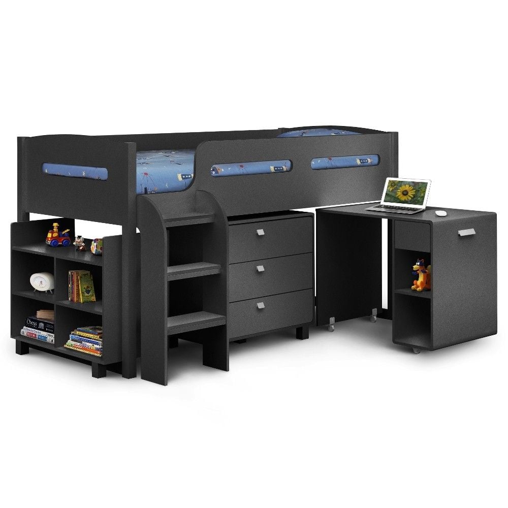 Kimbo Anthracite Mid Sleeper Cabin Bed | Happy Beds
