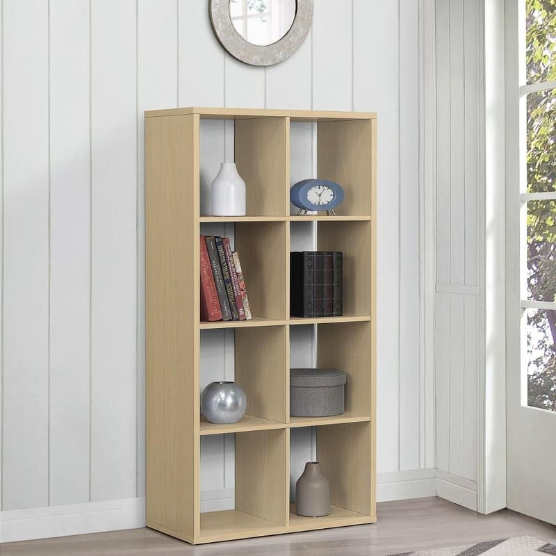 8 Cube Beech Shelving Unit