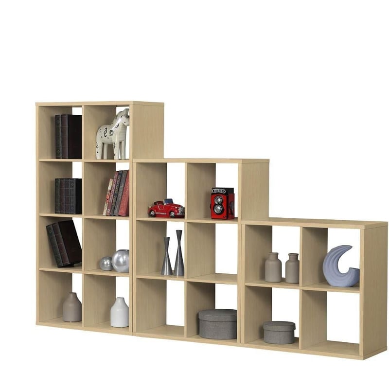 8 Cube Beech Shelving Unit
