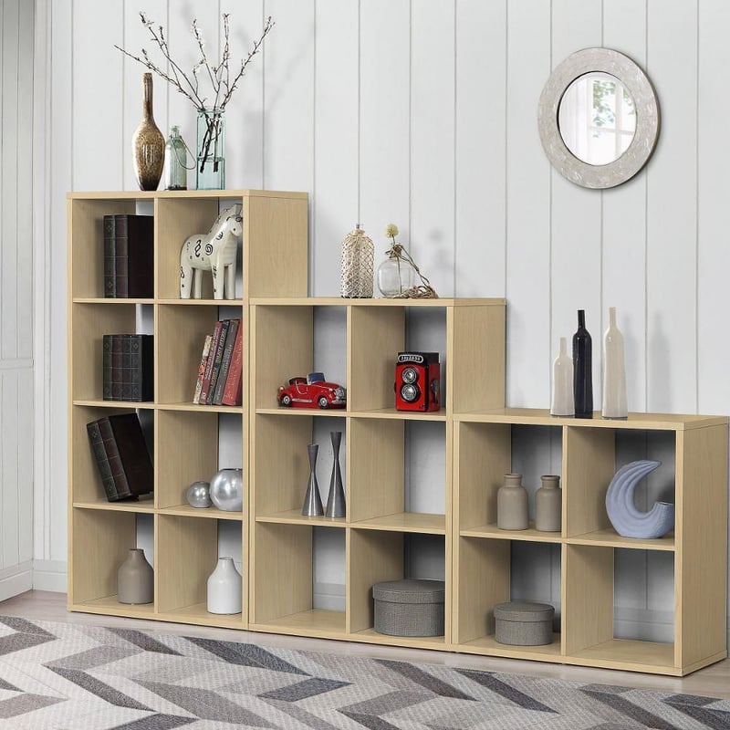 8 Cube Beech Shelving Unit
