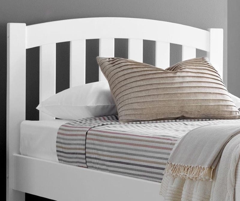 Lyon White Wooden Bed | Beds | Happy Beds