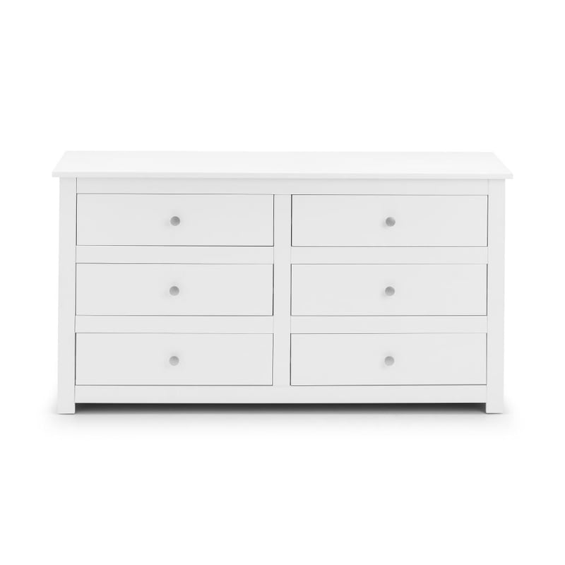 Radley White 6 Drawer Chest | Furniture | Happy Beds