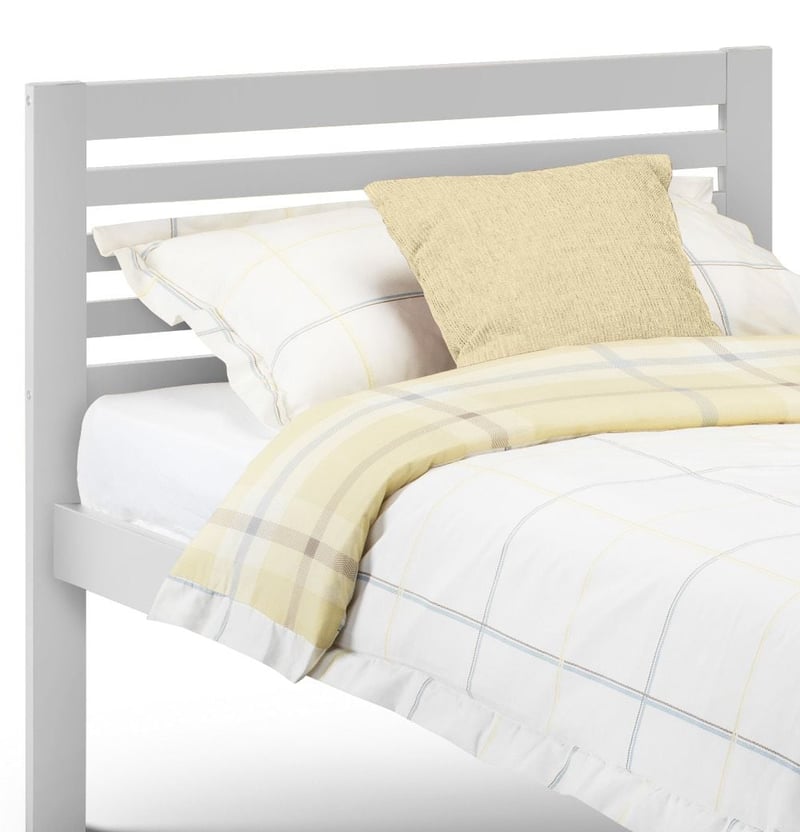 Slocum Grey Finish Solid Pine Wooden Bed | Happy Beds