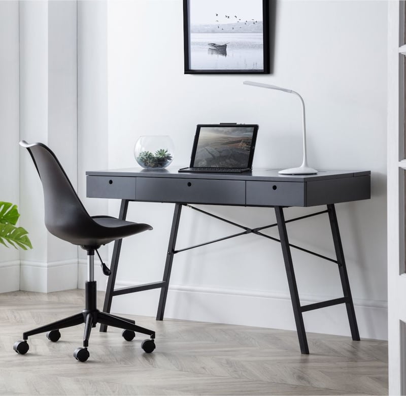 Trianon Grey Wooden Desk | Furniture | Happy Beds