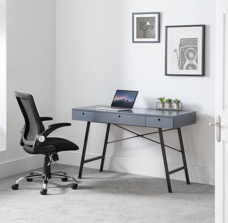 Trianon Grey Wooden Desk | Furniture | Happy Beds