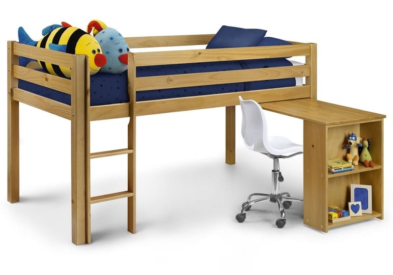 Wendy Solid Pine Wooden Mid Sleeper Frame Only - 3ft Single