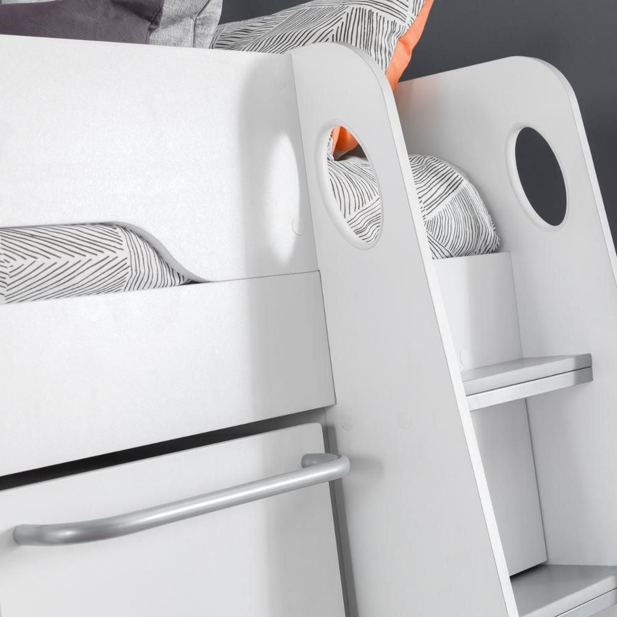 Pegasus White Wooden High Sleeper | Happy Beds