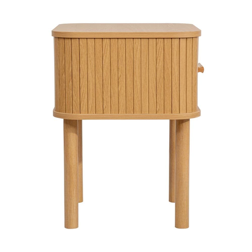 Axel Oak 1 Drawer Fluted Bedside Table