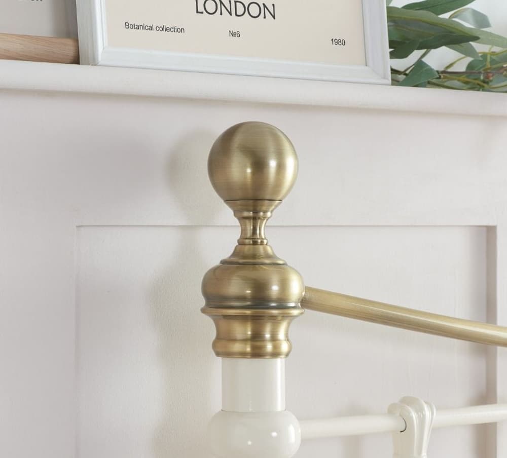 Bronte Cream Metal Bed | Beds | Happy Beds