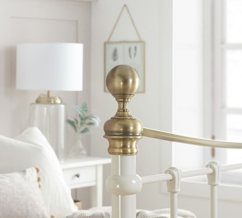 Bronte Cream Metal Bed | Beds | Happy Beds