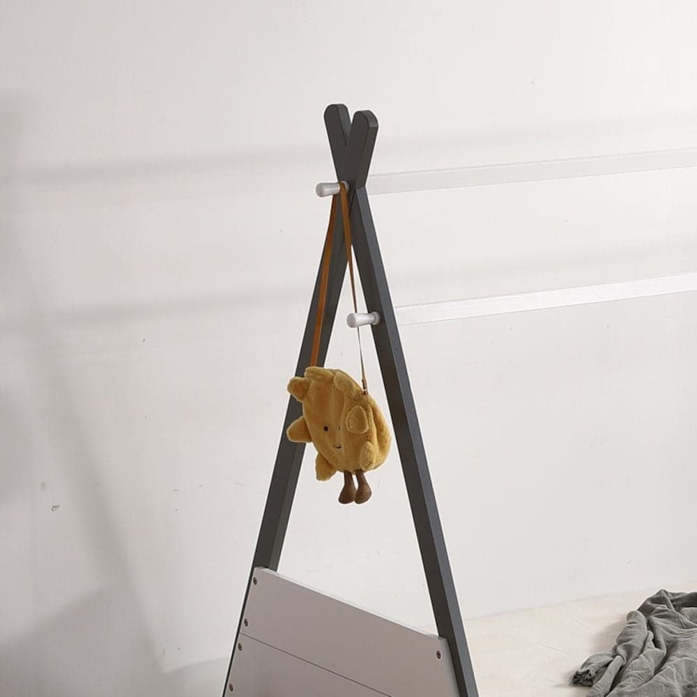 Exeter Grey and White Wooden House Bed