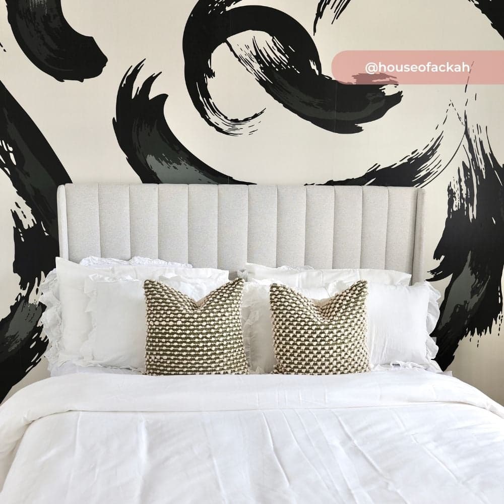 Harper Natural Fabric Winged Ottoman Storage Bed | Happy Beds