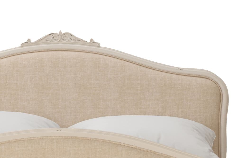 Ivory Upholstered High-End Bed | Happy Beds