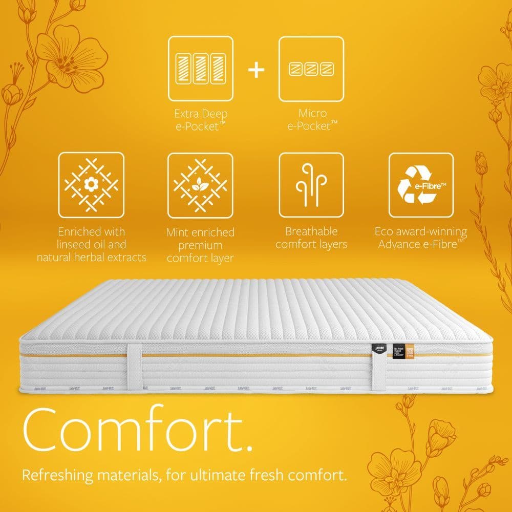 Jay-Be Bio Fresh Hybrid 2000 e-Pocket Mattress | Happy Beds