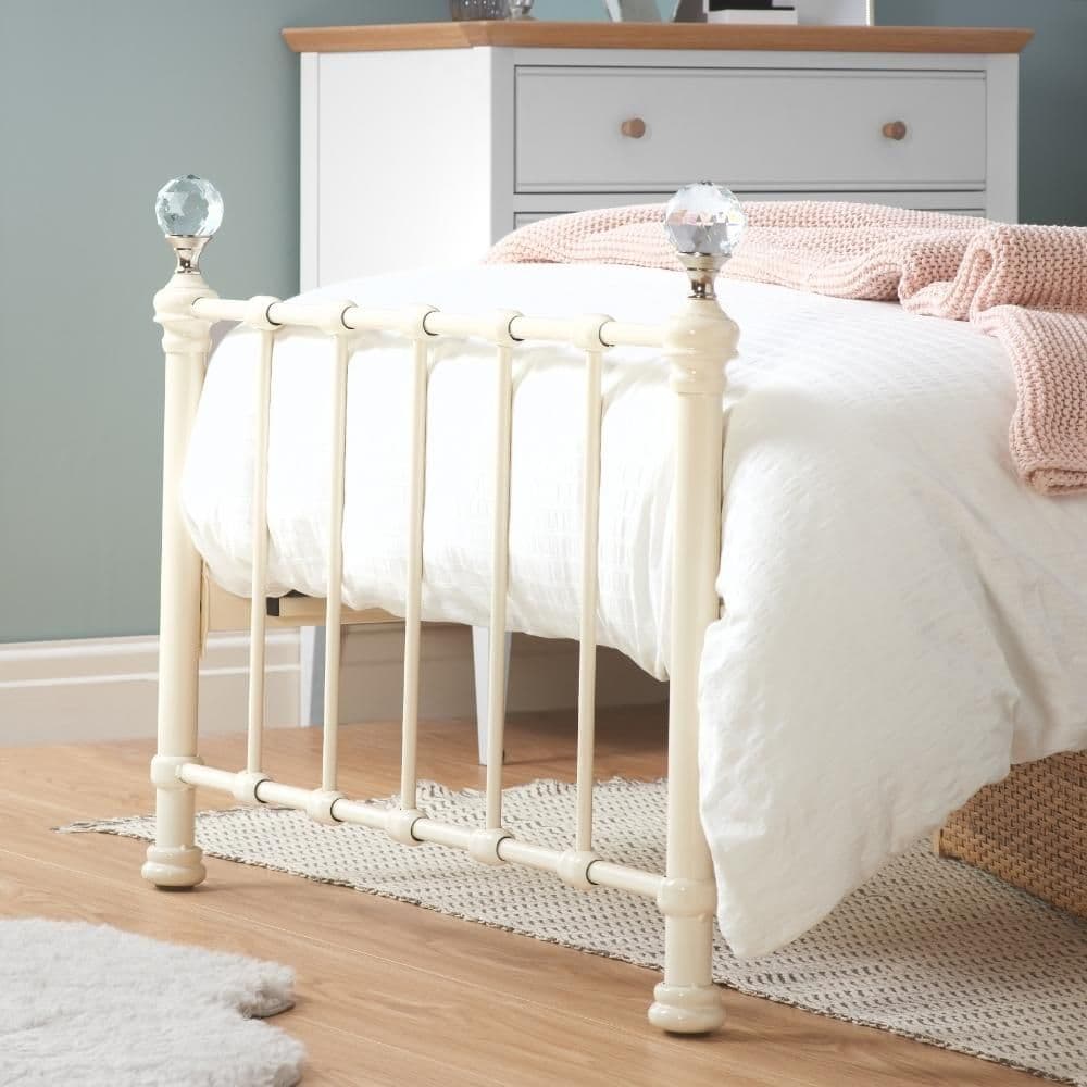 Jessica Cream Metal Bed | Beds | Happy Beds