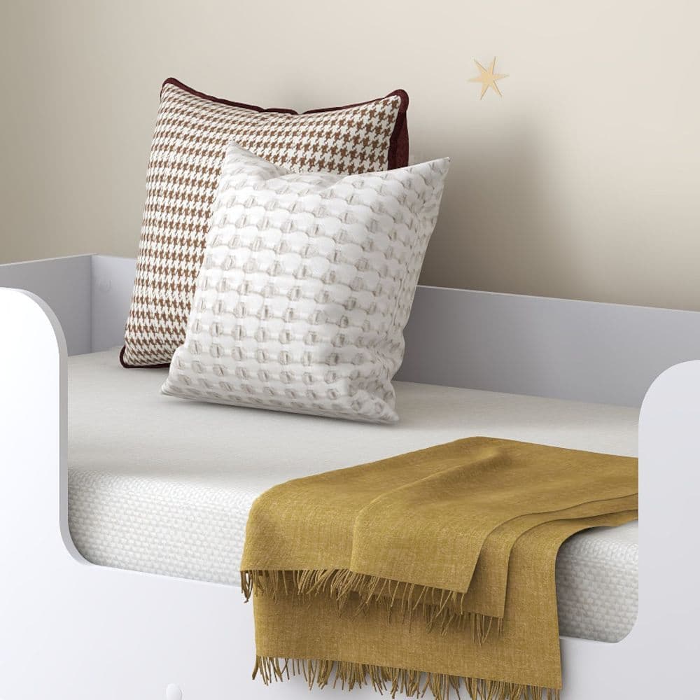 Lola White and Pale Wood Kids Bed | Happy Beds