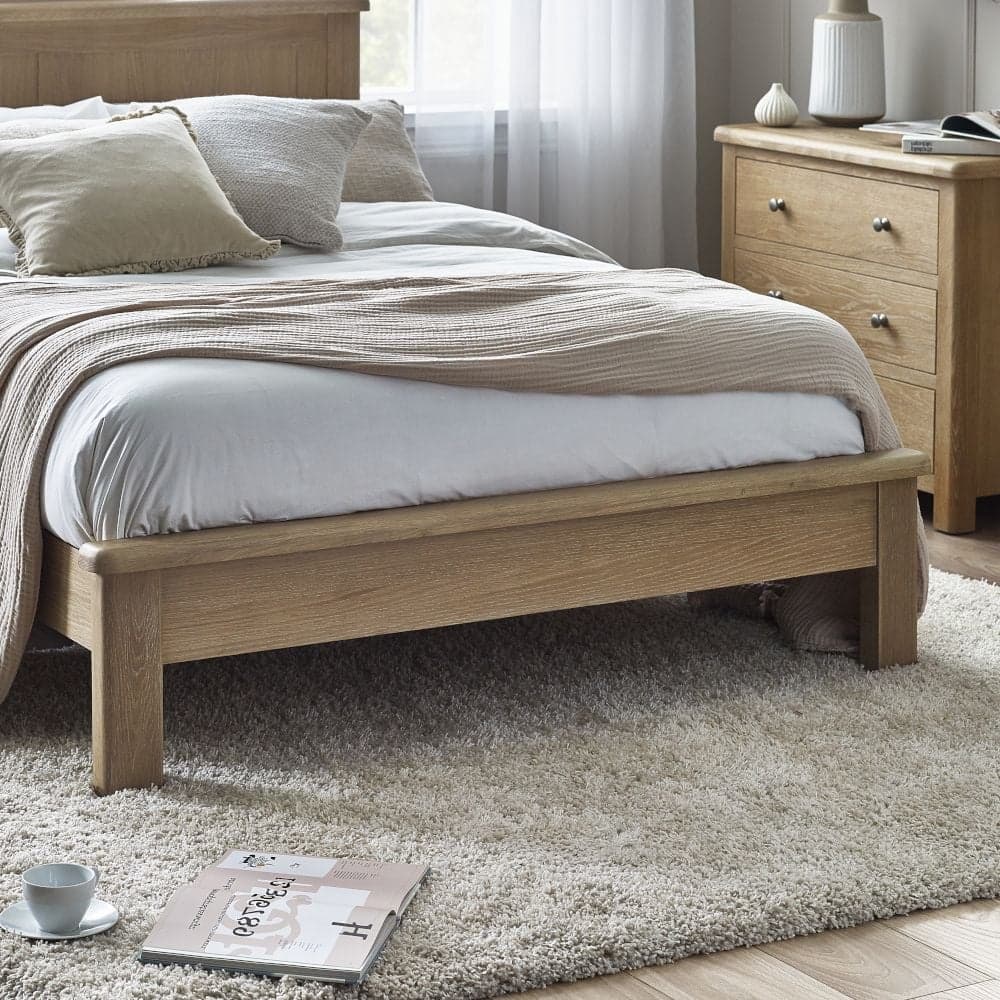 Memphis Limed Oak Wooden Bed | Happy Beds