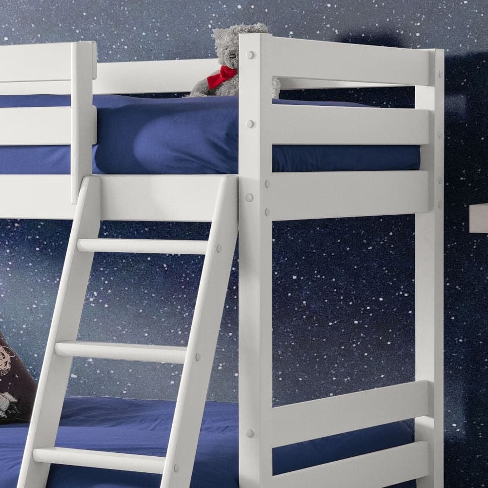 Merlin Surf White Wooden Triple Sleeper Bunk Bed | Happy Beds