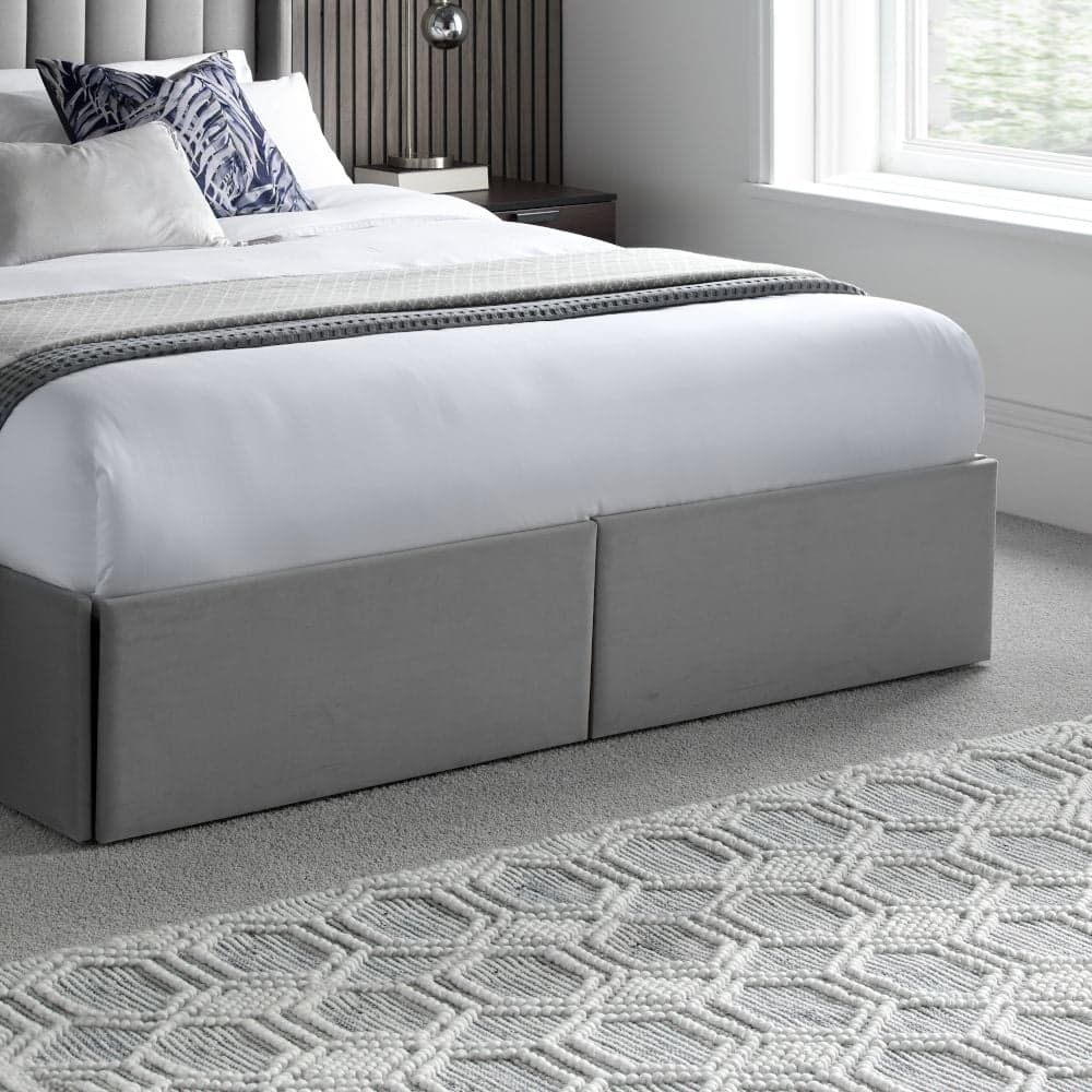 Reid Grey Velvet 4 Drawer Storage Bed | Happy Beds