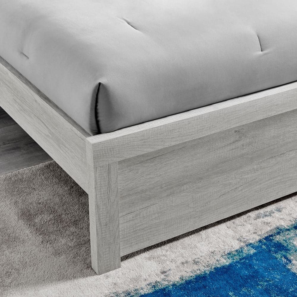 Rodley Grey Oak Wooden Bed | Happy Beds