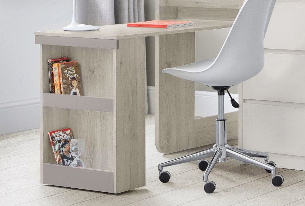 Saturn Taupe and White Mid Sleeper | Happy Beds