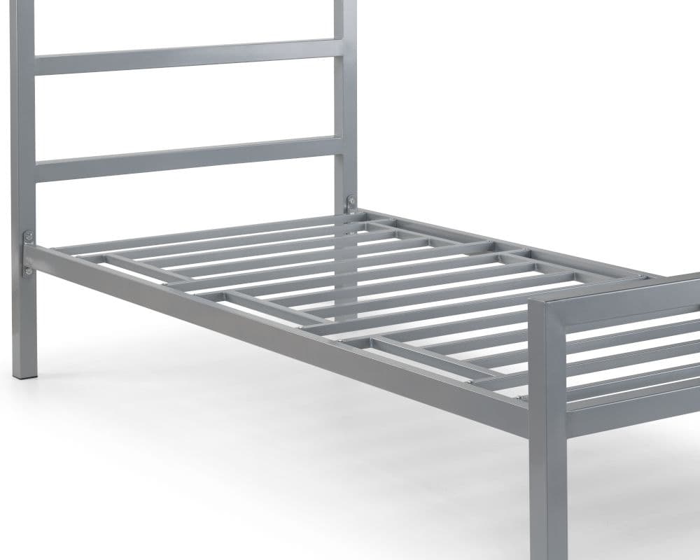 Soto Silver Metal Bed | Happy Beds