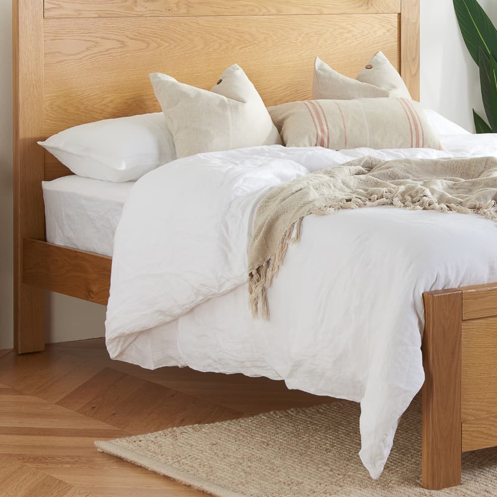 Stanford Solid Oak Wooden Bed | Happy Beds